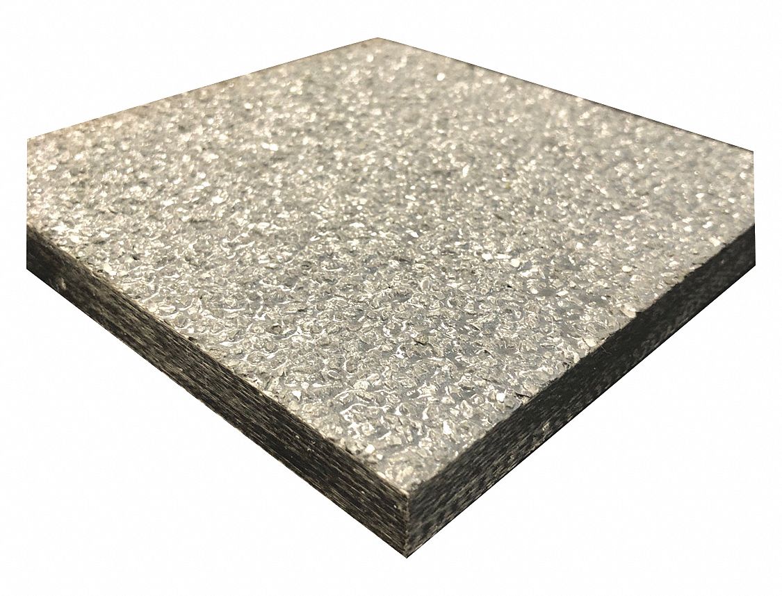 FIBERGRATE FIBERPLATE,VINYL ESTER,GREY,1/2 X24X24 - Fiberglass Sheets ...