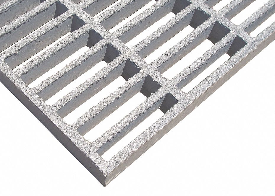 FIBERGRATE, Impact Resistant Grating, 5 ft x 36 in Nominal Size (WxL ...