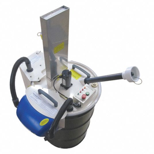 AIR CYCLE Bulb Crusher Item, Straight Lamps, U Bend Lamps and 55 gal ...