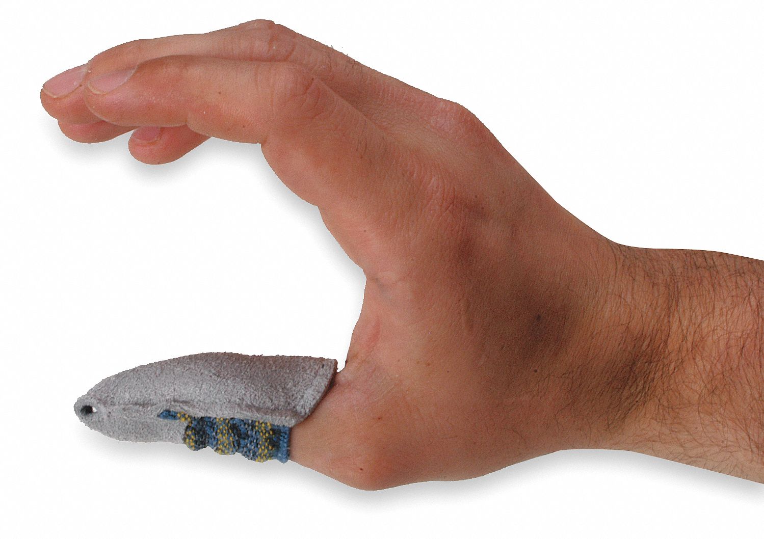 CONDOR Thumb Guard, Gray, Split Leather, Size S, Front/Side Coverage ...