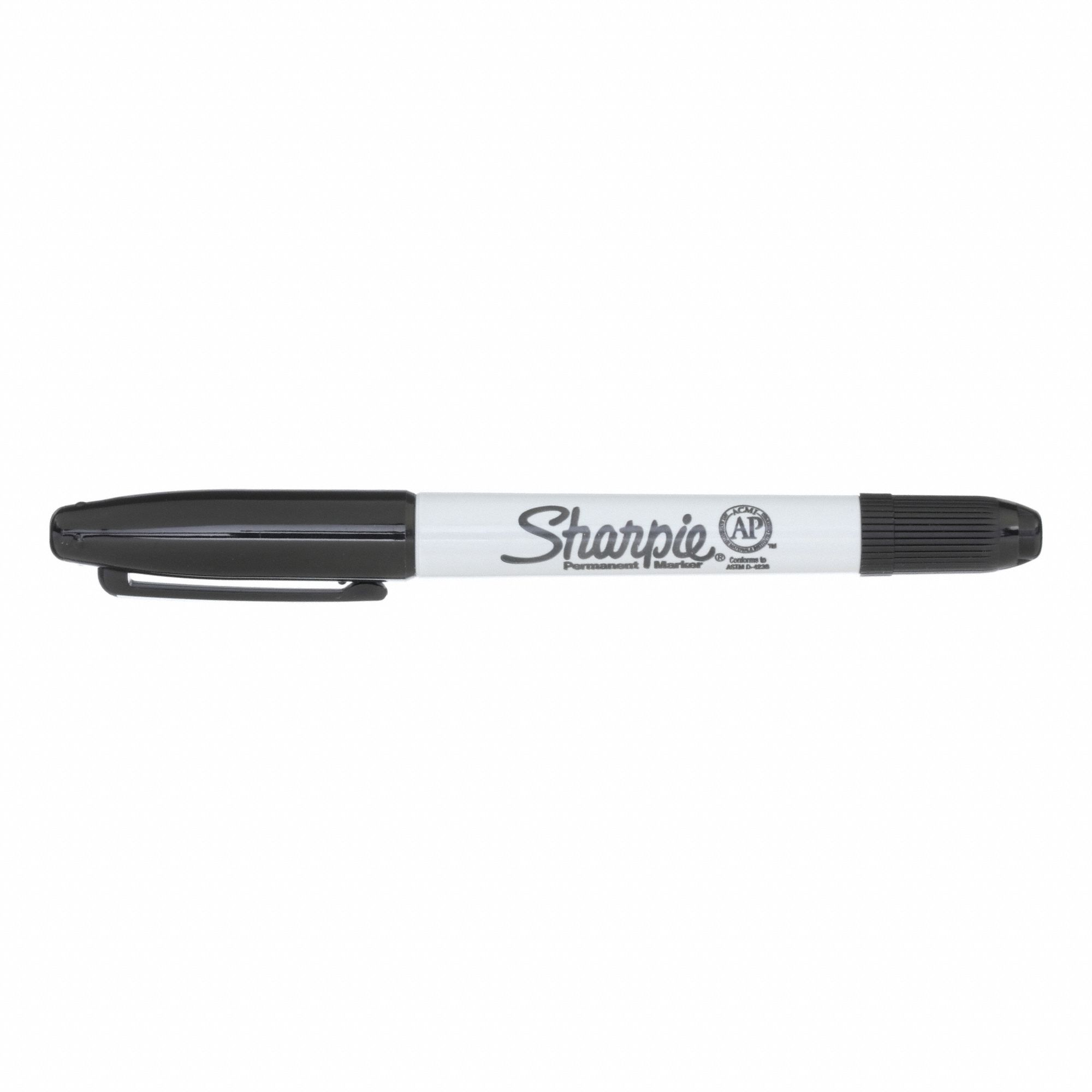 SHARPIE, Black, (12) Black, Twin Tip Marker - 4AZK4|32001B - Grainger