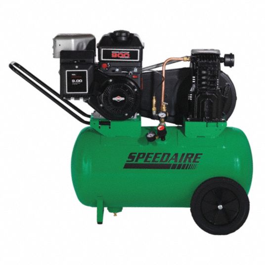 SPEEDAIRE, 1 Stage, 5.5 hp Engine, Portable Gas Air Compressor - 4B220 ...