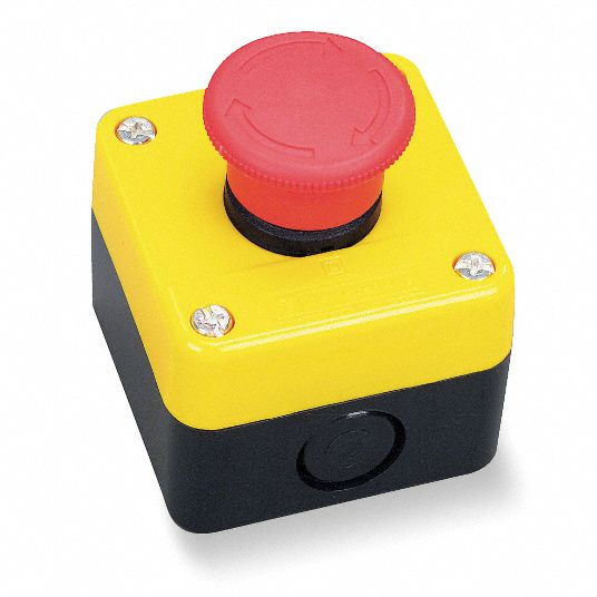 TELEMECANIQUE SENSORS, Mushroom Head Push Button, (1) Mushroom Push ...