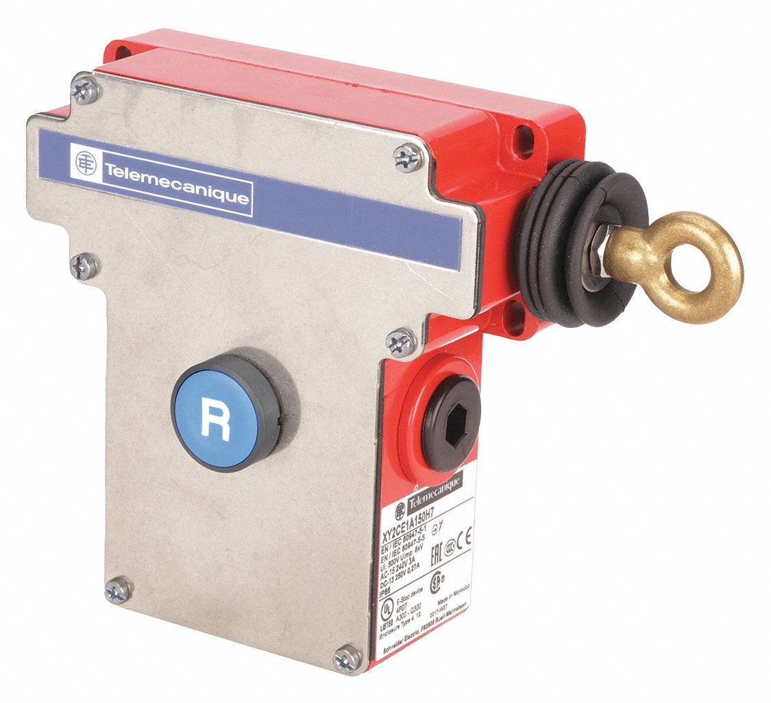 TELEMECANIQUE SENSORS EMERGENCY CABLE PULL SWITCH, 1NO/1NC, MAINTAINED ...