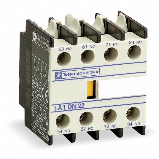 IEC Auxiliary Contact Block, Standard Type, Front Mounting - Grainger