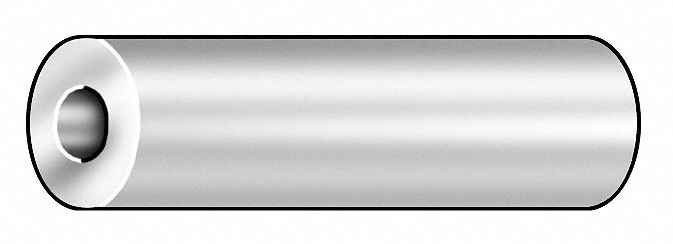 Round, Spacer, Aluminum, Plain, 1/2 in Outside Dia., PK 10 - Grainger