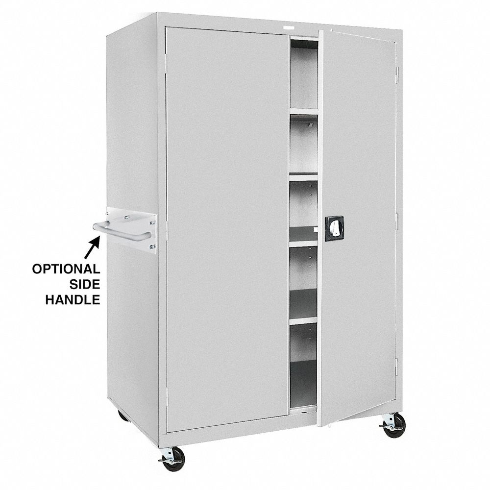 SANDUSKY Side Handle: Gray, Powder Coated - 4BE66|TSH-05 - Grainger