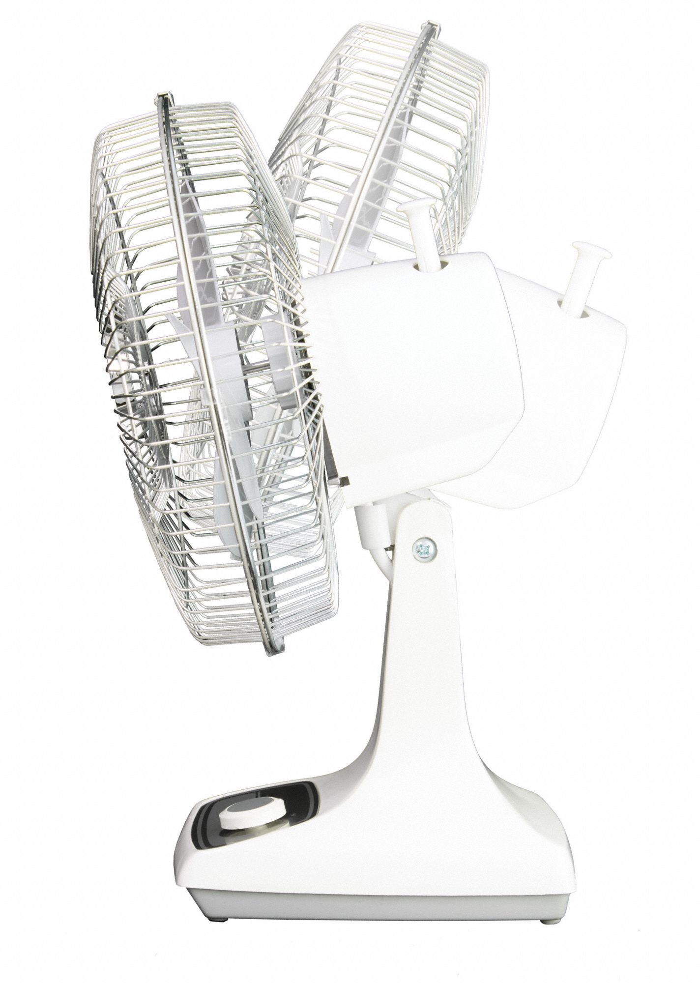 AIR KING Compact Fan: 9 in Blade Dia, Oscillating, 2 Speeds, 410/490 ...