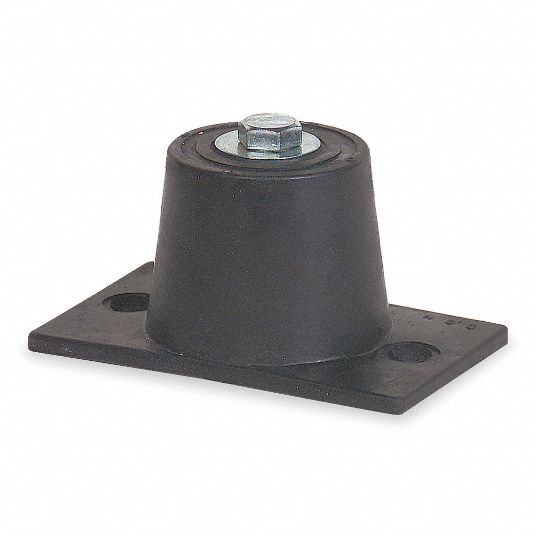 MASON Floor Mount Vibration Isolator: Neoprene, 375 to 750 lb, 0.25 in ...