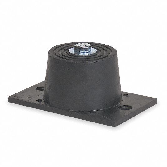 MASON Floor Mount Vibration Isolator: Neoprene, 1150 to 2300 lb, 0.25 in to 0.50 in, 2 3/4 in Ht ...