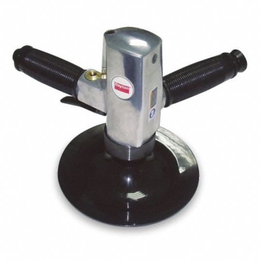 Air Disc Sander with Trigger Throttle, 7 in Pad Size - Grainger