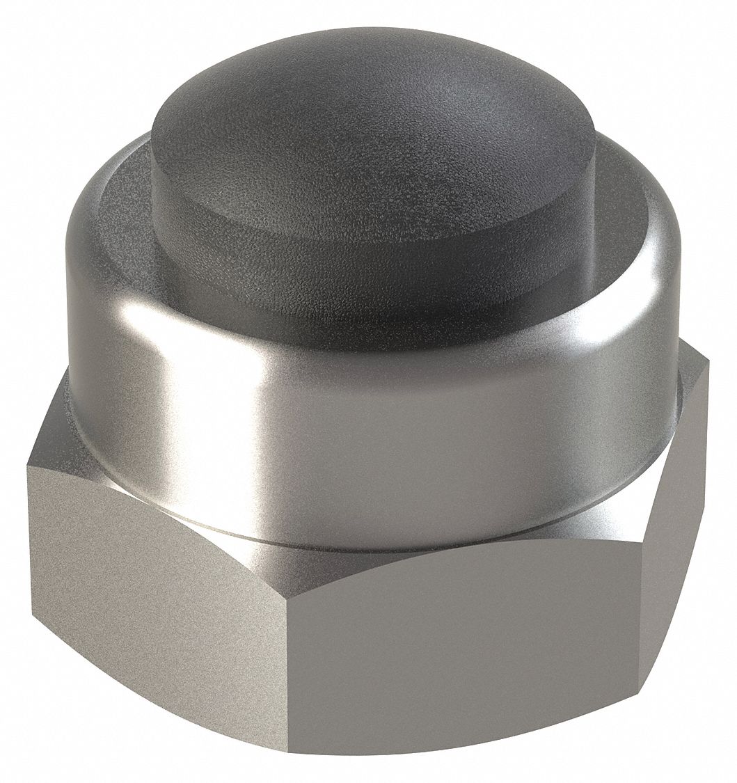 Nylon Insert, #10-24 Thread Size, Lock Nut - 4CAD8|4CAD8 - Grainger