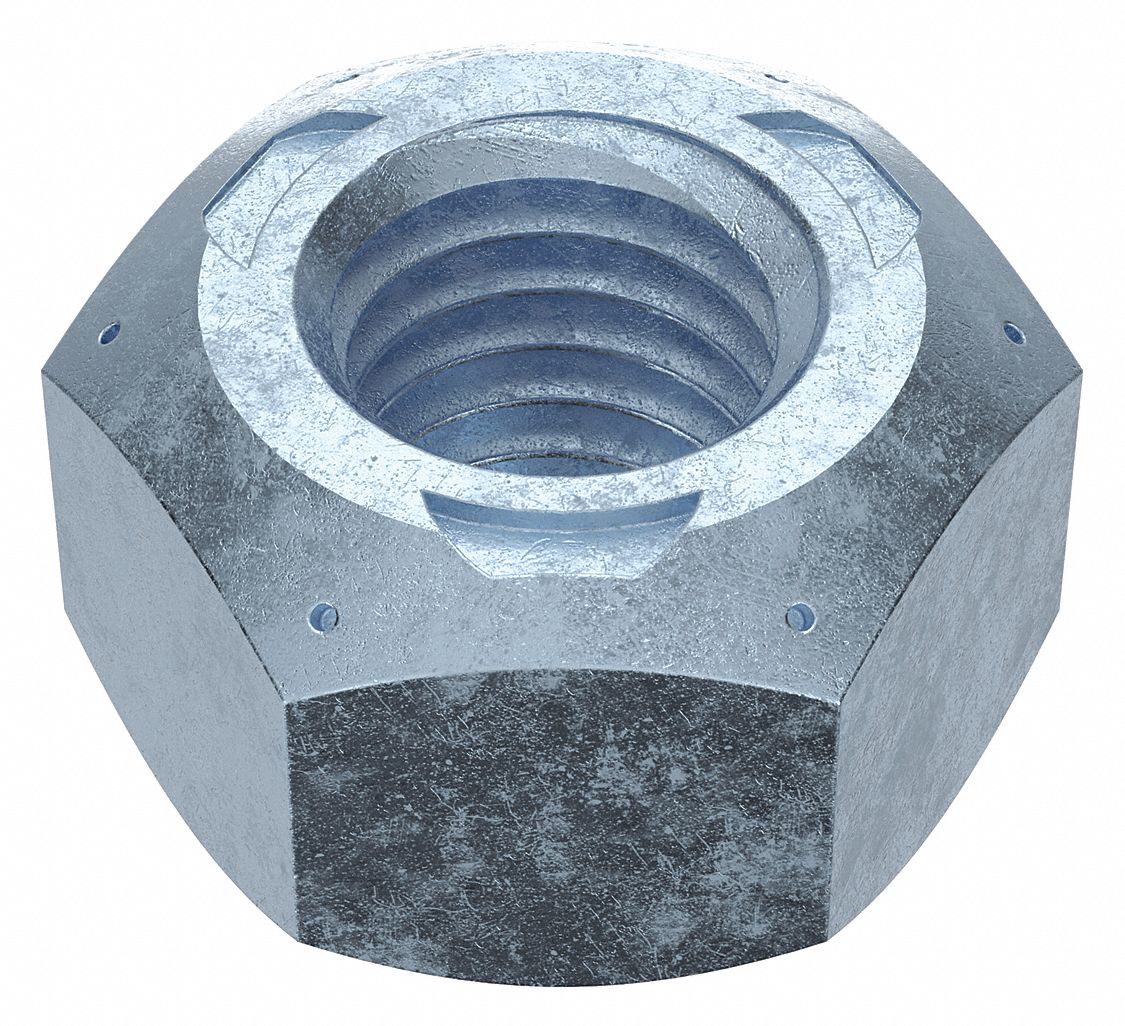 Top Lock Distorted Thread, Std Hex, Lock Nut - 4CAL2|4CAL2 - Grainger