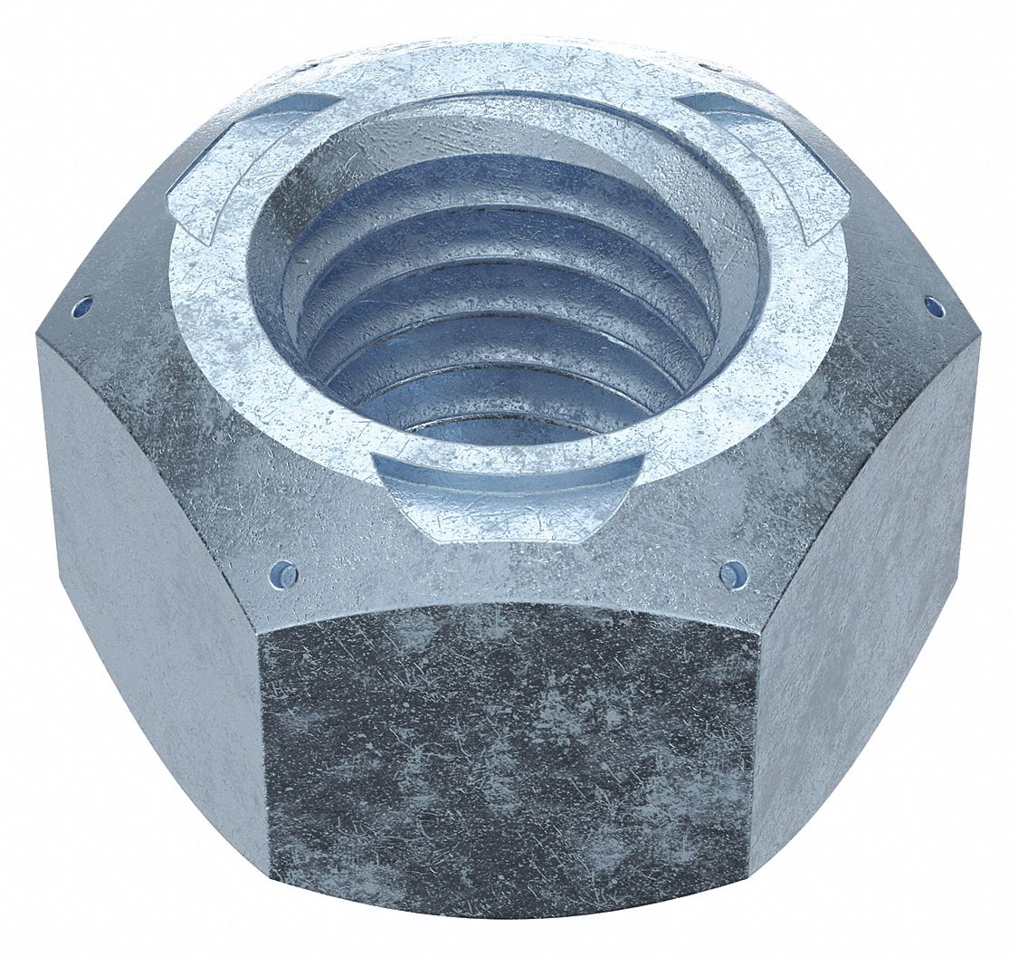 Top Lock Distorted Thread, Std Hex, Lock Nut - 4CAL3|4CAL3 - Grainger
