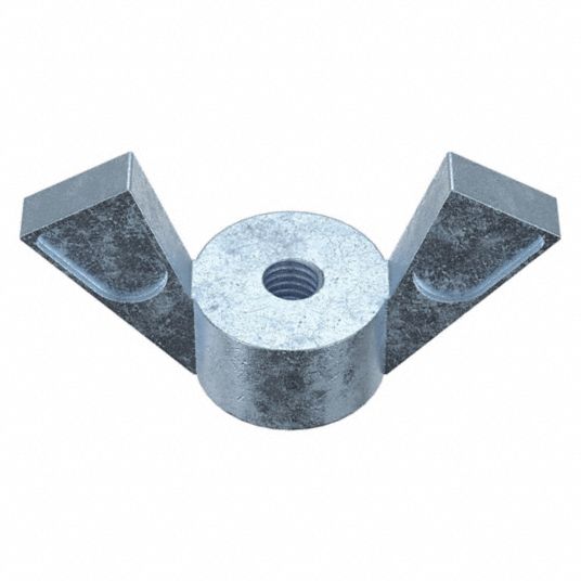 5/16"-18 Thread Size, Zinc Alloy, Wing Nut - 4CAR9|4CAR9 - Grainger