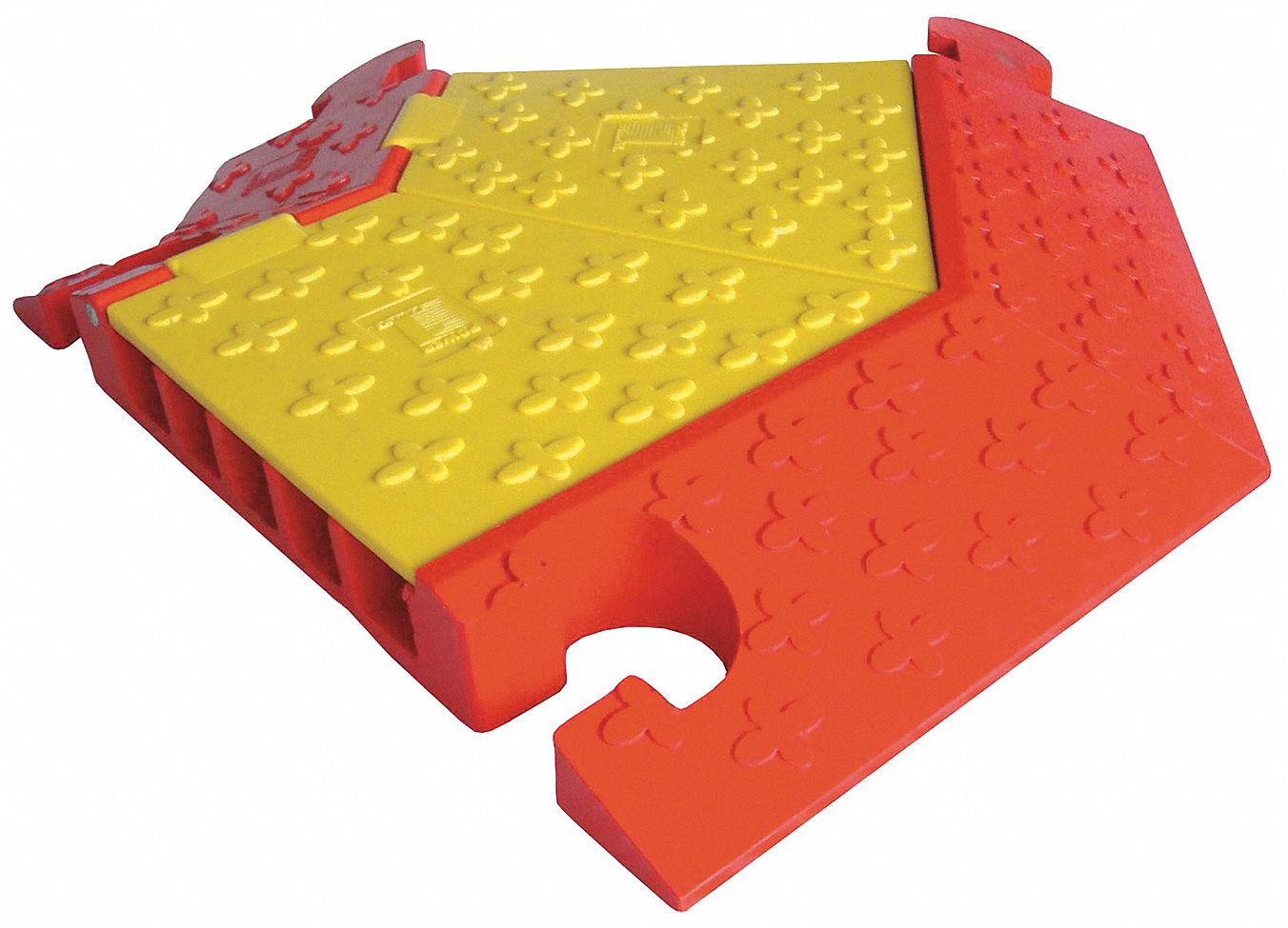 POWER FIRST CABLE PROTECTOR 45 ° RIGHT TURN, PUR, RED/YLW, 20,000 LB ...