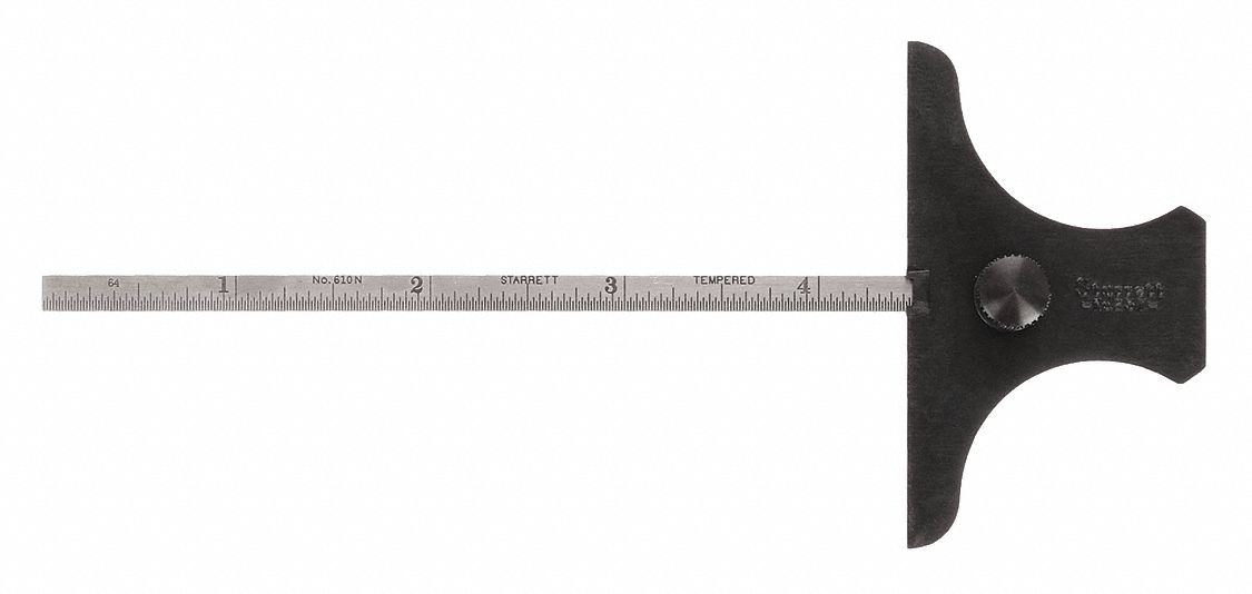 STARRETT, 237, Rule Depth Gage - 4CEN5|237 - Grainger