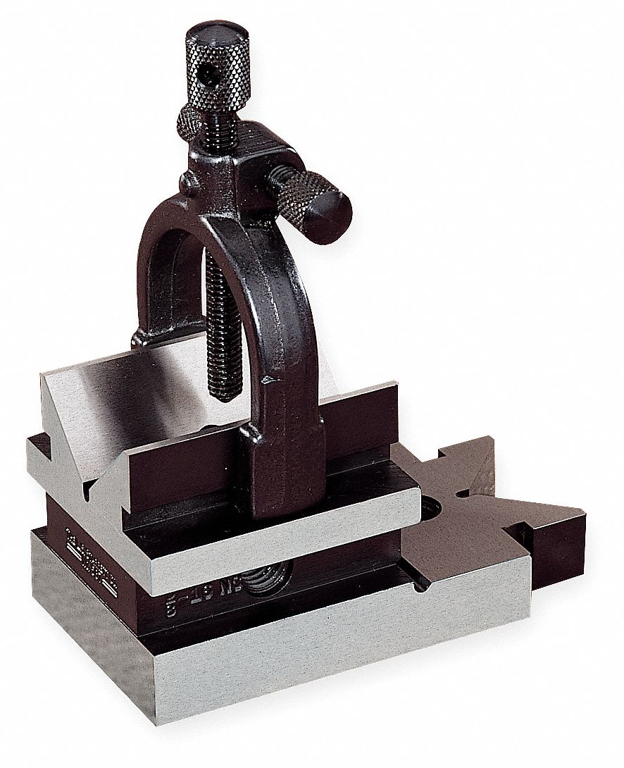 STARRETT, V-Block and Clamp, Set V-Block, V-Block and Clamp Set - 4CEP1 ...