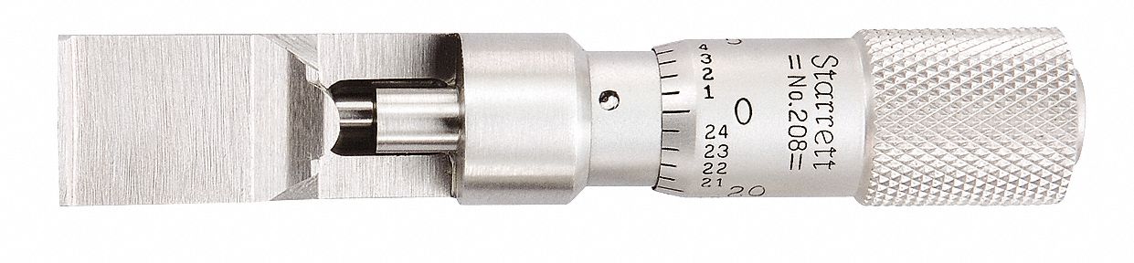 STARRETT, 0 in to .25 in, Mechanical, Digital Can Seam Micrometer ...