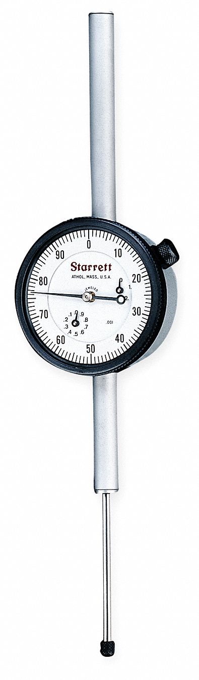 STARRETT, 0 in to 2 in, Inch, Long Stroke Dial Indicator - Lug Back - 4CER1|25-2041J - Grainger