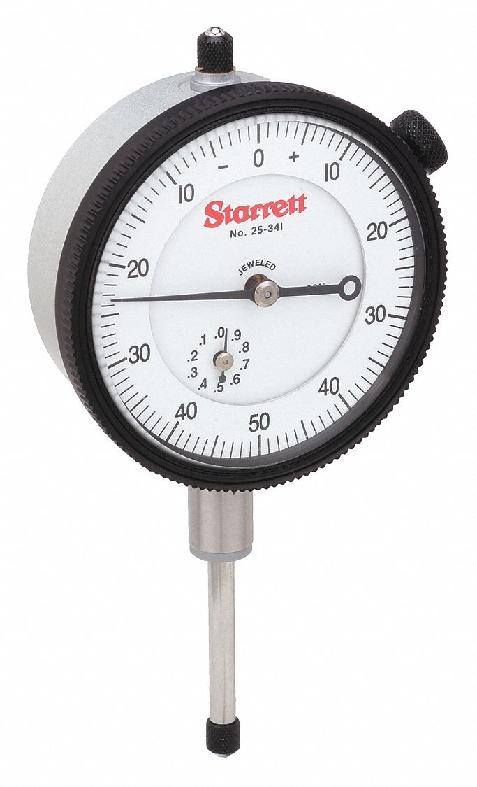 STARRETT, 0 in to 1 in, Inch, Dial Indicator - Lug Back - 4CER3|25-341J - Grainger