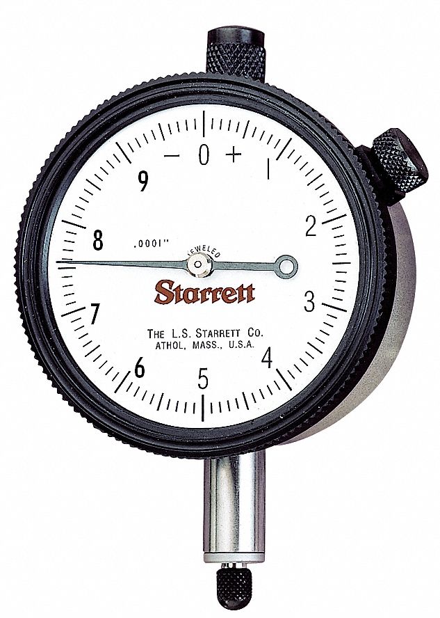 STARRETT Continuous Reading Dial Indicator, AGD 2, 2.250" Dial Size, 0 ...