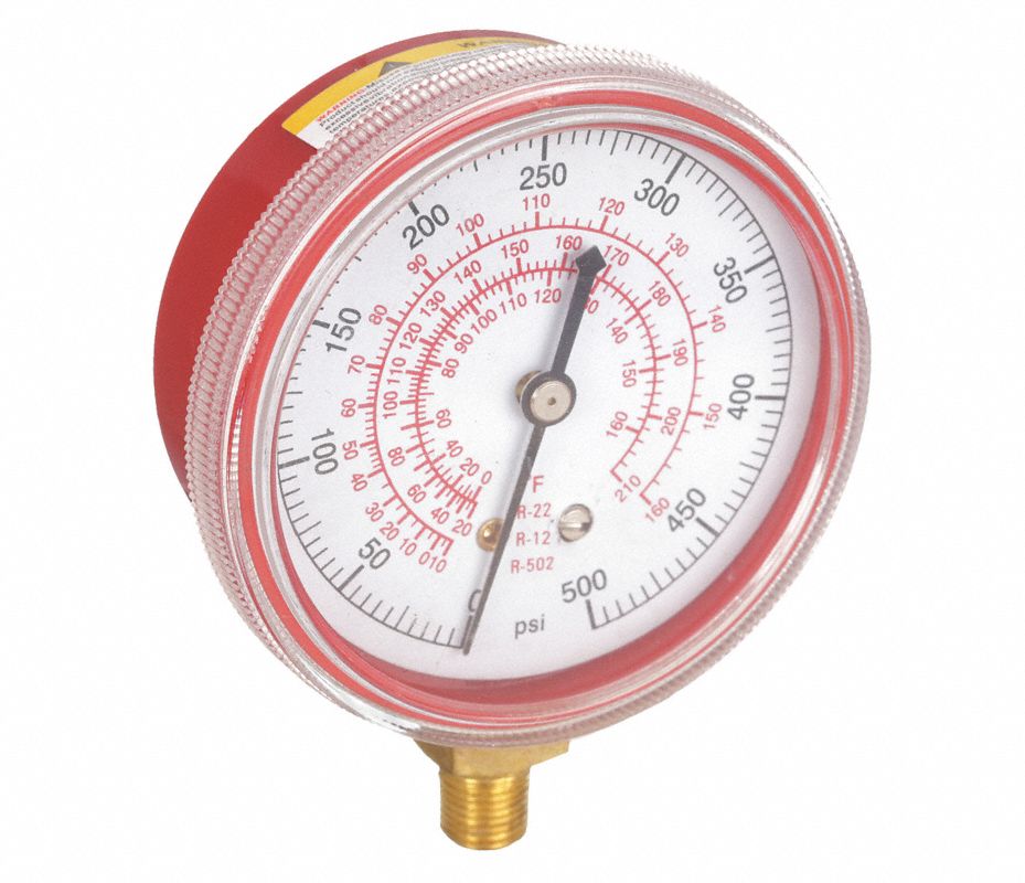 APPROVED VENDOR Calib Pre,Dis Refrig,0 a 500 psi,1/8 NPT - 4CFD2 ...