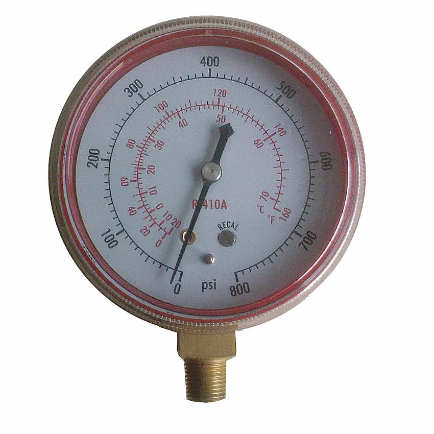 GRAINGER APPROVED Calib Pre,Dis Refrig,0 a 800 psi,1/4 NPT - Manómetros ...