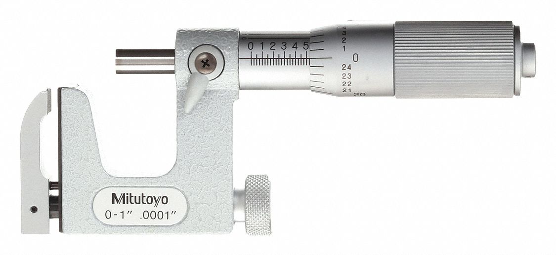 MITUTOYO, Mechanical, 0.00005 in Resolution, Universal Micrometer ...