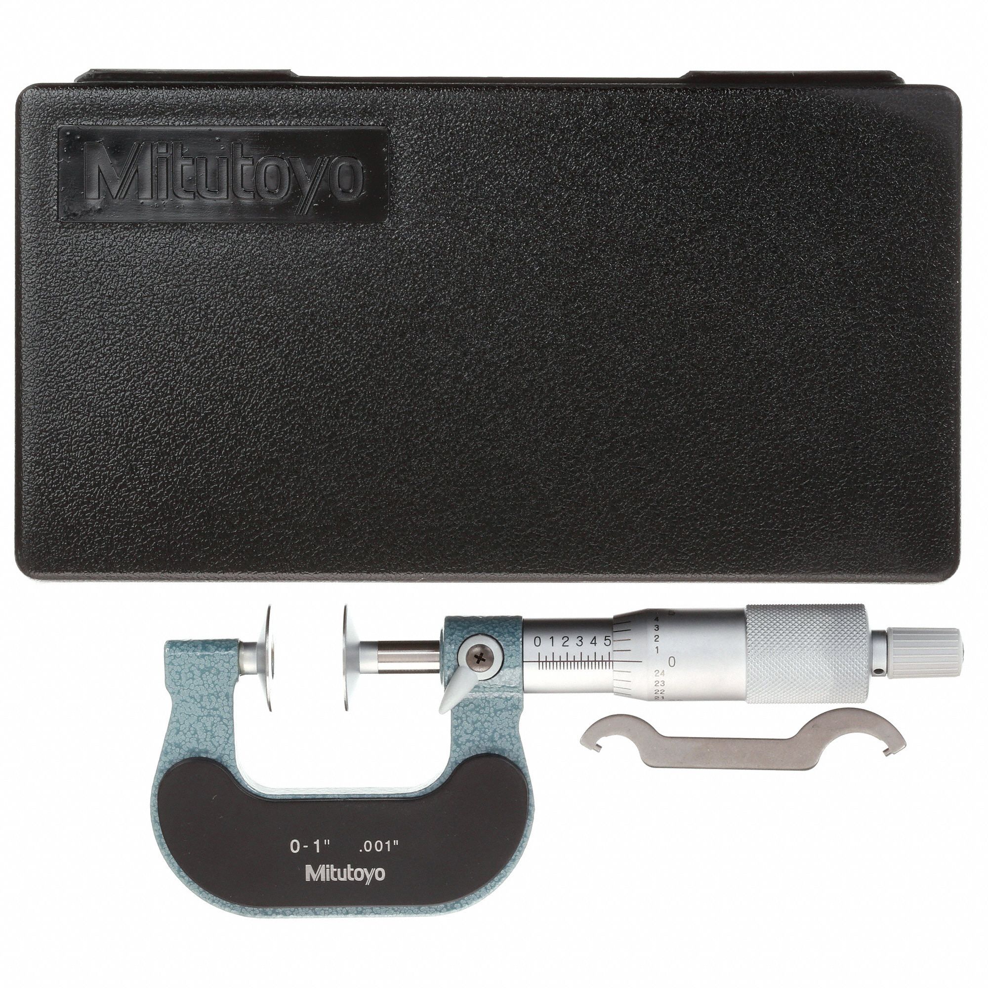 MITUTOYO Digital Disc Micrometer: Mechanical, 0 in to 1 in Range ...