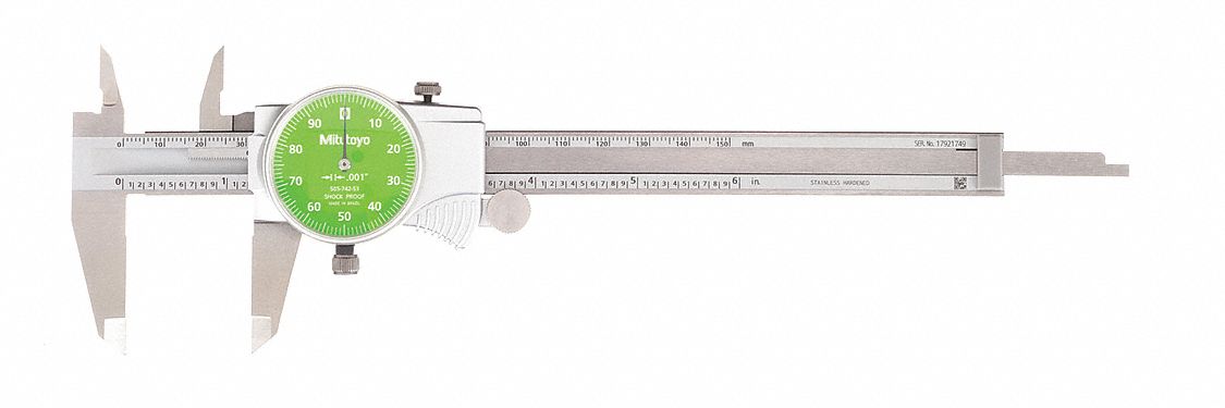 MITUTOYO, 0 in Min Measurement - Inch, 6 in Max Measurement - Inch ...