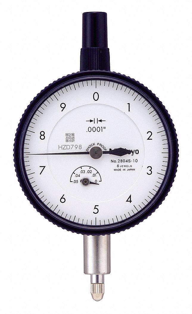 Mitutoyo Dial Indicator Lug Back 0 In To 0 05 In Range Continuous
