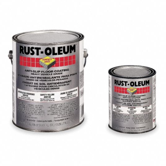 RUST-OLEUM Anti-Slip Floor Paint, Color Safety Yellow - 4CJ57|AS9144425 ...
