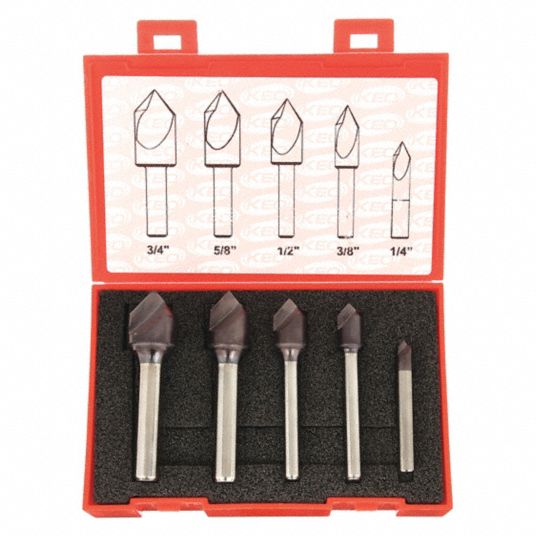 KEO, 82°, 5 Pc, Countersink Set - 4CKD9|55719-TiALN - Grainger