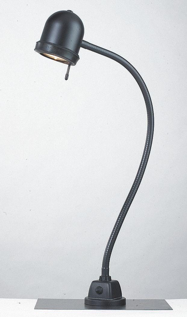 ELECTRIX Gooseneck Task Light, Halogen, 30 in Arm Length, 950 Lumens ...
