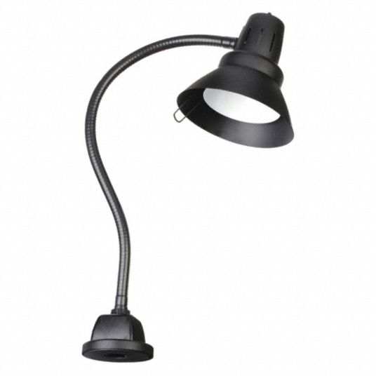 Gooseneck Task Light, Incandescent, 22 in Arm Length, 800 Lumens, Lamp ...