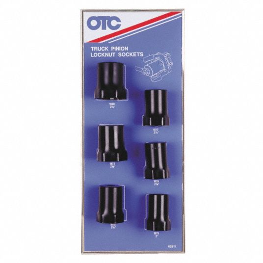 OTC, 3/4 in Drive Size, 6 Pieces, Locknut Socket Set - 4CLT7|9814 ...