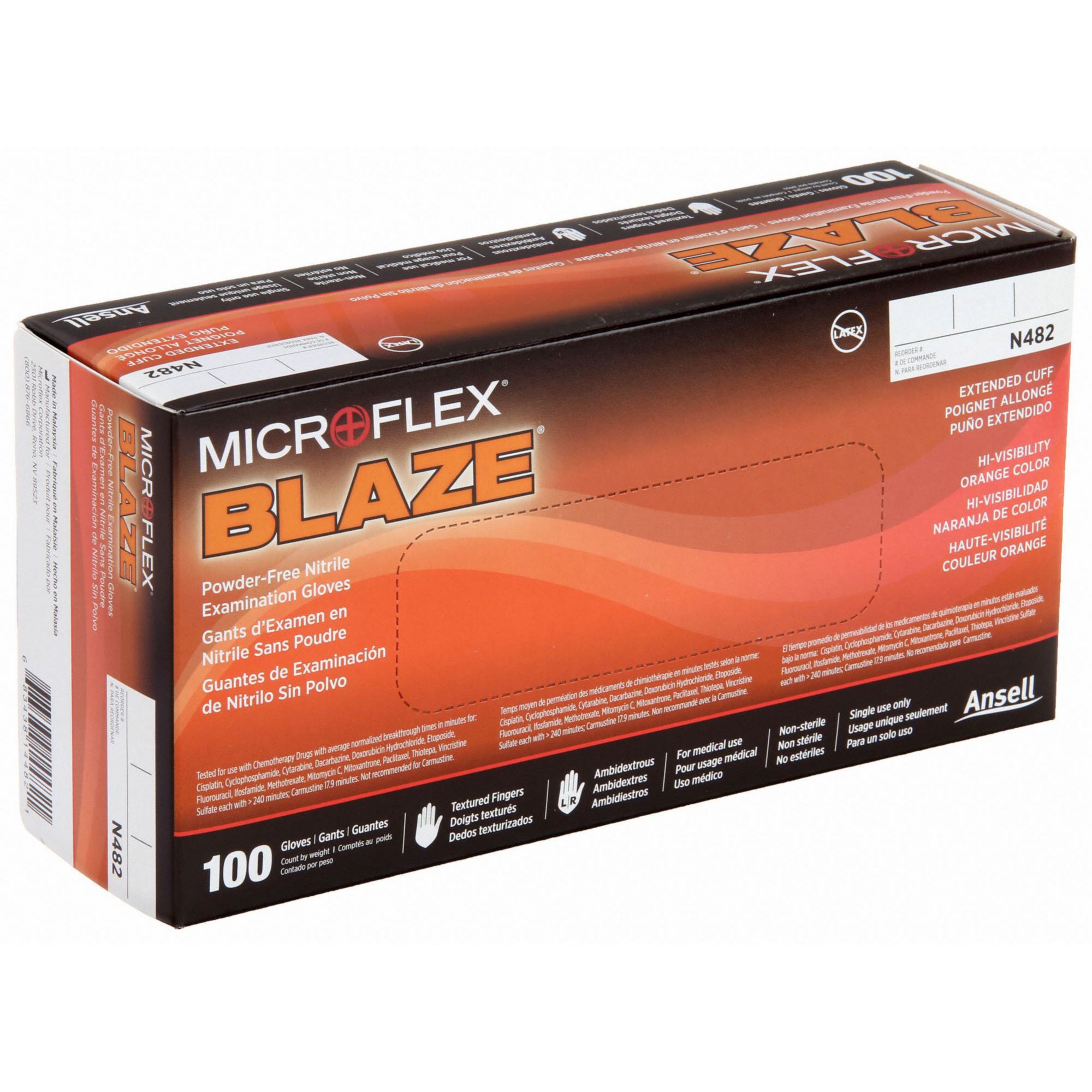 MICROFLEX Disposable Gloves: Gen Purpose/Medical-Grade, 5 mil, Powder ...