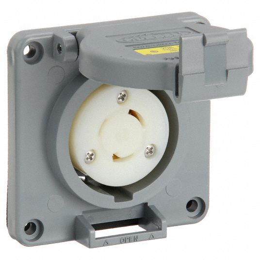 L5-20R, Non-Flanged, Watertight Locking Receptacle - 4CT63|HBL2310SW ...