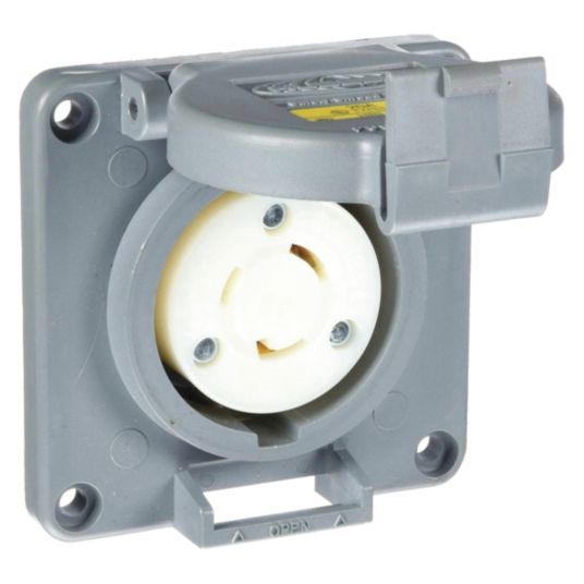 L5-20R, Non-Flanged, Watertight Locking Receptacle - 4CT63|HBL2310SW ...
