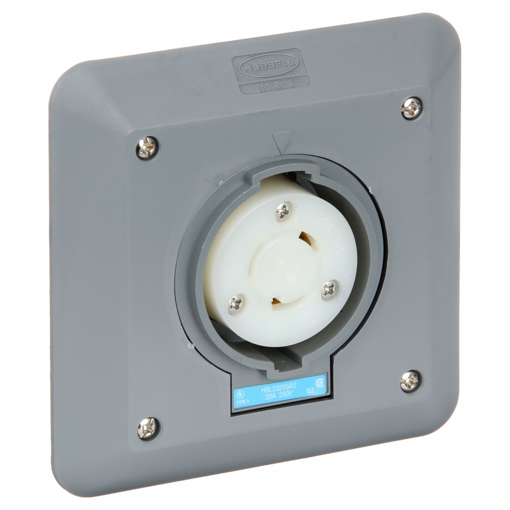 L6-20R, 20 A, Locking Receptacle - 4CT70|HBL2320SR2 - Grainger