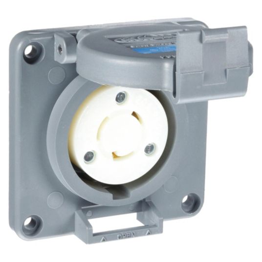 L6-20R, Non-Flanged, Watertight Locking Receptacle - 4CT71|HBL2320SW ...
