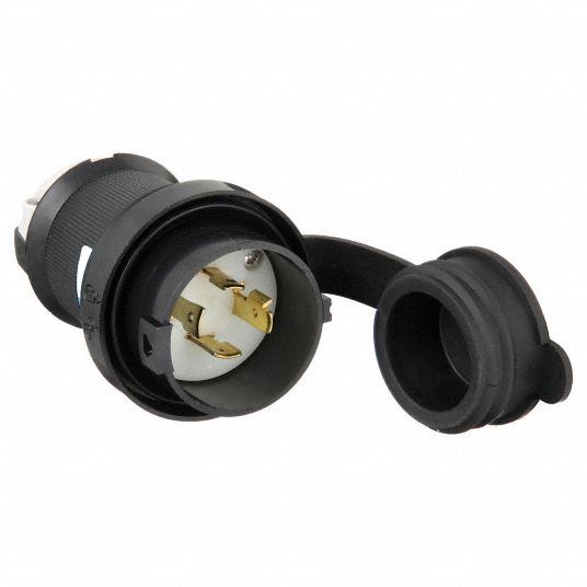 L15-20P, 20 A, Watertight Locking Plug - 4CT97|HBL2421SW - Grainger