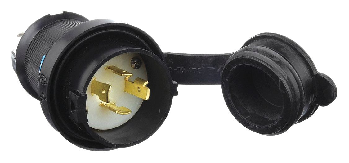 L15-20P, 20 A, Watertight Locking Plug - 4CT97|HBL2421SW - Grainger