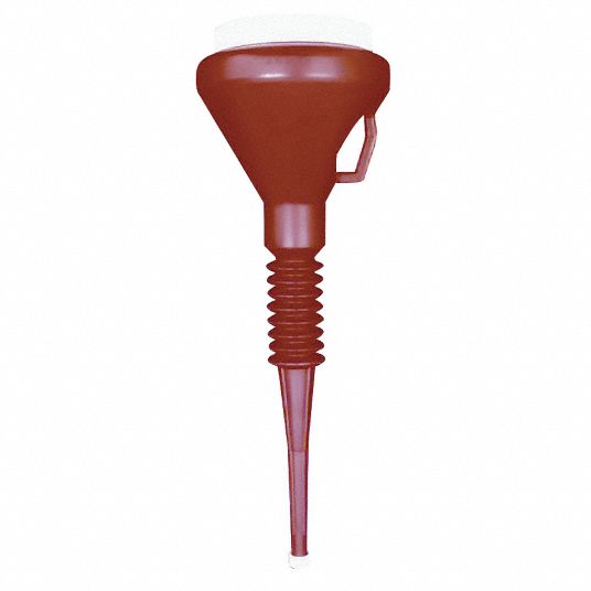 FUNNEL KING Capped Funnel: Polyethylene, 48 fl oz Fluid Capacity, 4 in ...