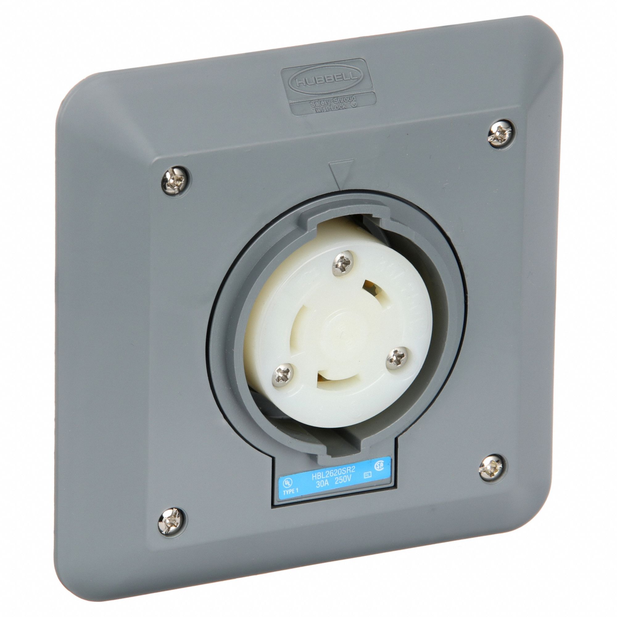 L6-30R, 30 A, Locking Receptacle - 4CV26|HBL2620SR2 - Grainger