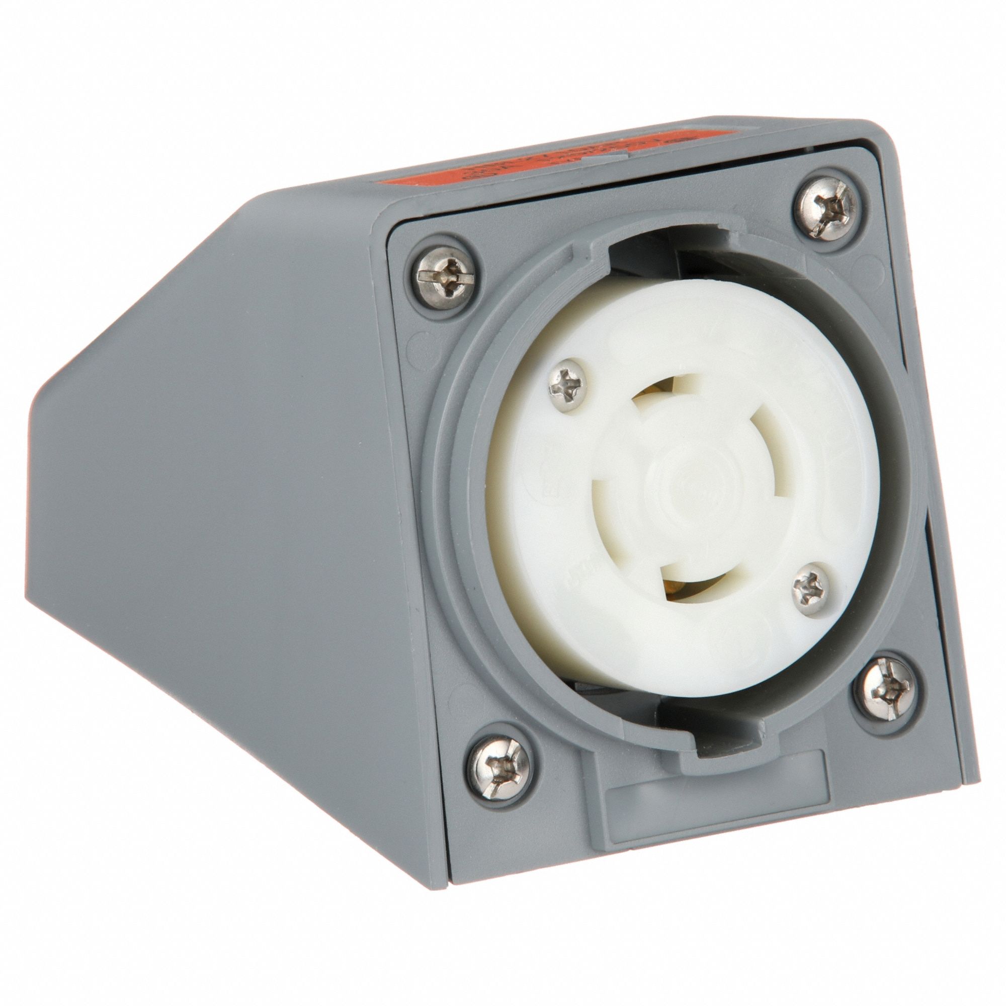 L14-30R, 30 A, Angle Locking Receptacle - 4CV32|HBL2710AR - Grainger