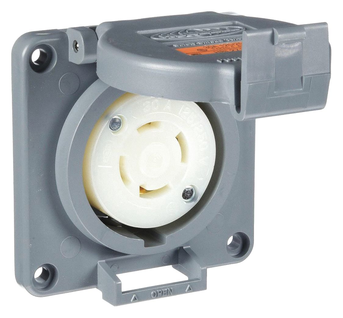 L14-30R, Non-Flanged, Watertight Locking Receptacle - 4CV35|HBL2710SW ...