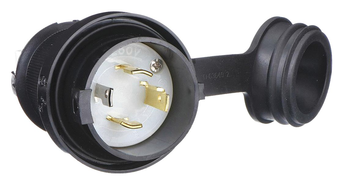 L14-30P, 30 A, Watertight Locking Plug - 4CV37|HBL2711SW - Grainger
