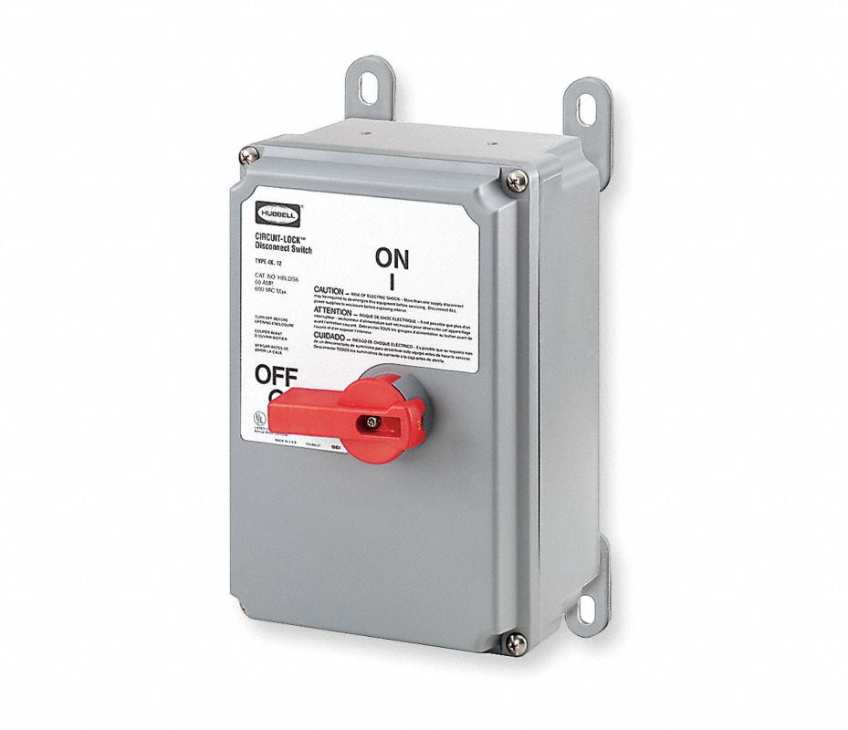 HUBBELL Interruptor de Desconexión, Tipo de Carcasa NEMA 4X - 1PN52 ...